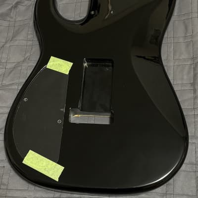 Warmoth Stratocaster Body 2020 - Black to Clear Burst | Reverb