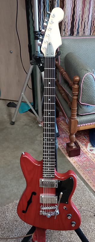 Warmoth/Rosser Baritone Electric Guitar with Les Trem 2022 - | Reverb