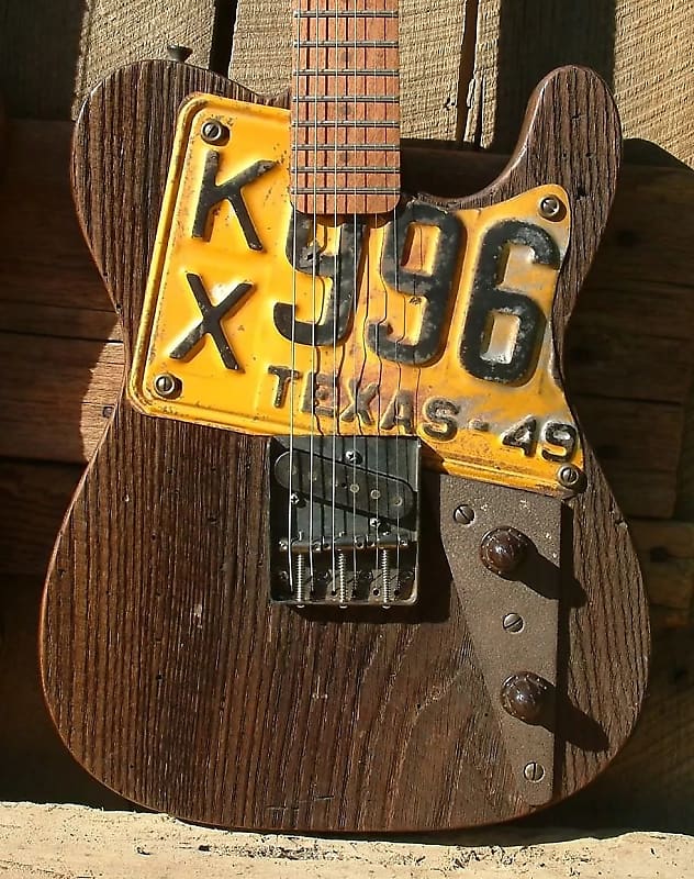 Dismal Ax Road Dog Esquire Telecaster - Reclaimed Barnwood | Reverb