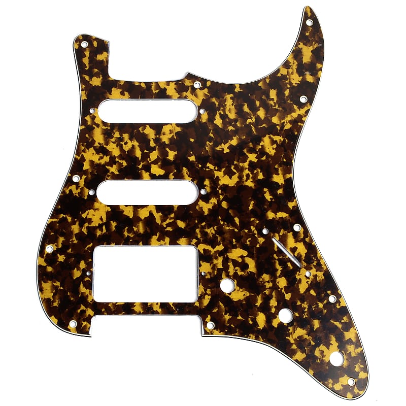 Yellow Brown Tortoise 3-ply Pickguard for USA/MIM Fender | Reverb