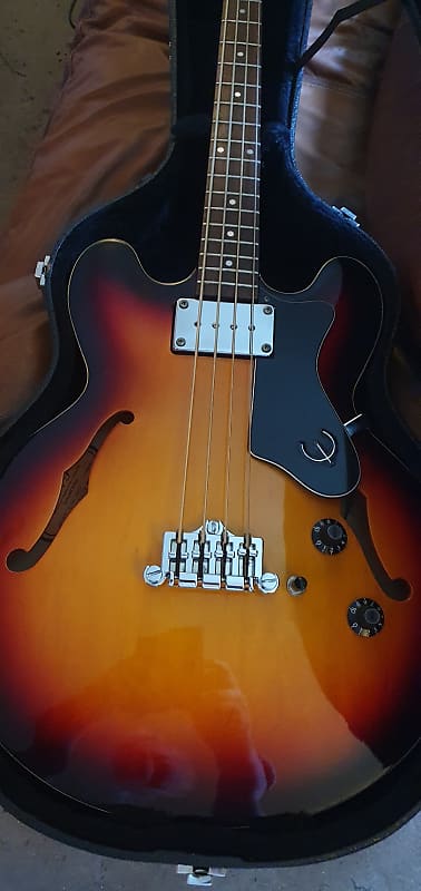 Epiphone Rivoli Bass Reissue 1991 Sunburst | Reverb UK
