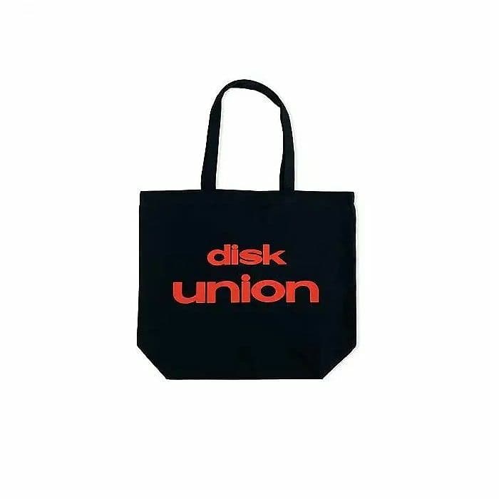 Disk Union Logo Tote Bag (black with red logo) | Reverb UK