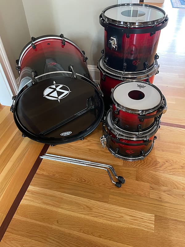 RARE Rocket Shells Custom Drum Set Shell Pack Great Shape 10, | Reverb