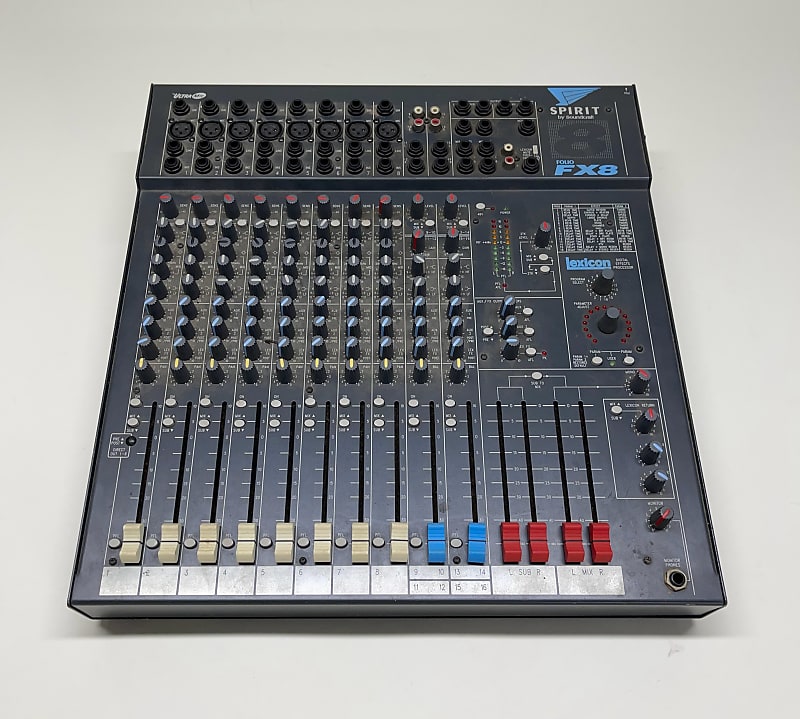 Soundcraft Spirit Folio FX8 Mixer with Lexicon Effects | Reverb