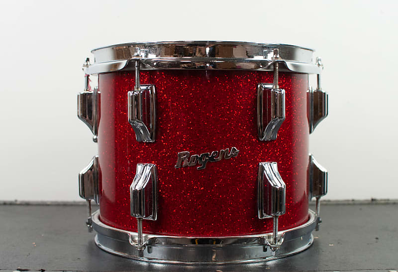 Rogers 8x10" Red Glass Glitter Rack Tom | Reverb
