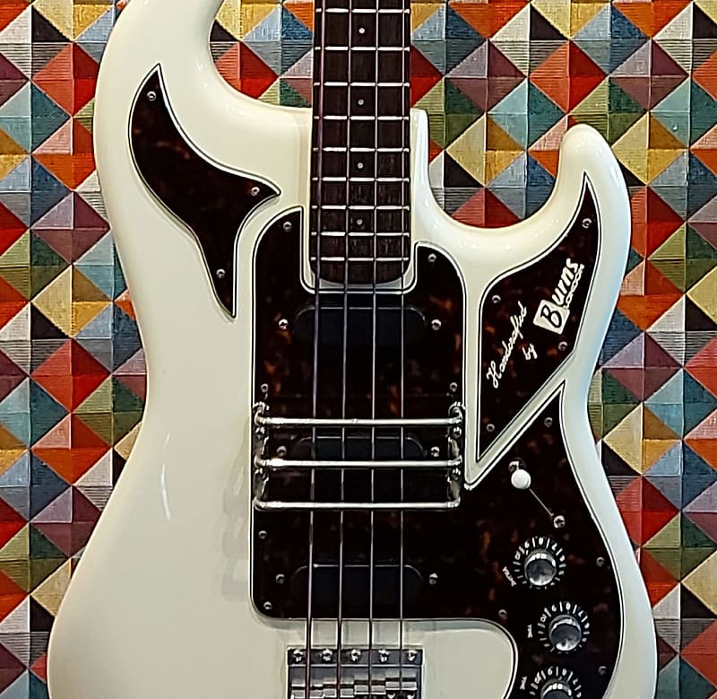Burns Rostill Marvin Bass - White | Reverb