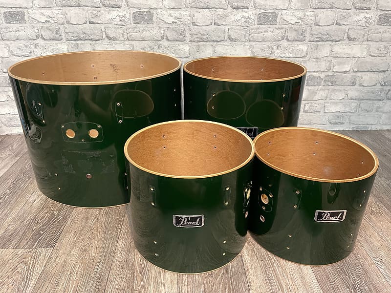 Pearl Drum Shell Set x4 / Bare Wood Project / Upcycle #DT37 | Reverb