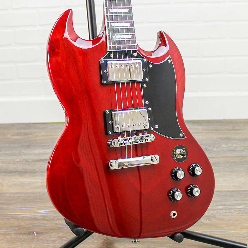 Preowned Firefly FFLG SG-Type Electric Guitar -- Cherry Red | Reverb