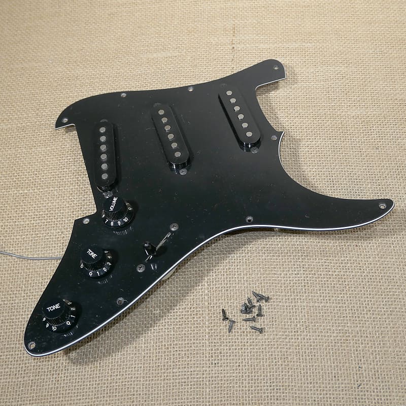 Pickguard Loaded Black, 90s Kramer Striker 300ST #DJ05 | Reverb