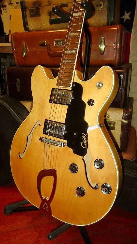 1974 Guild Starfire IV Blonde w/ Original Hardshell Case | Reverb