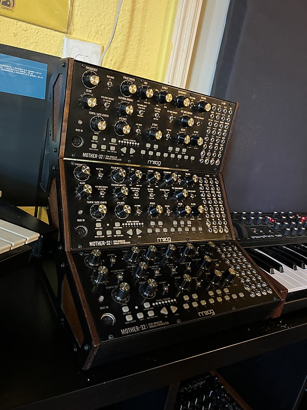 3 moog mother 32 with Tier rack | Reverb