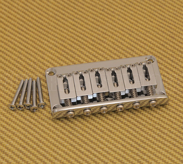 SB-5115-010 Gotoh Chrome Hardtail 6-string Guitar Bridge | Reverb