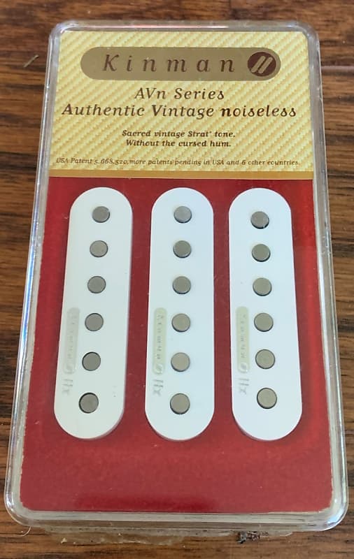 Kinman AVN Series Set of 3 Strat Pickups Authentic Vintage | Reverb