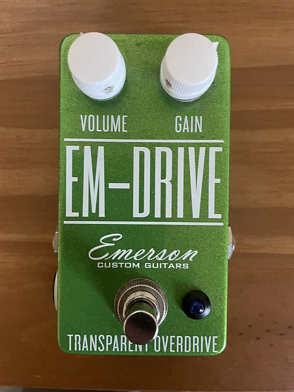 Emerson EM-Drive Transparent Overdrive 2010s - Turquoise | Reverb