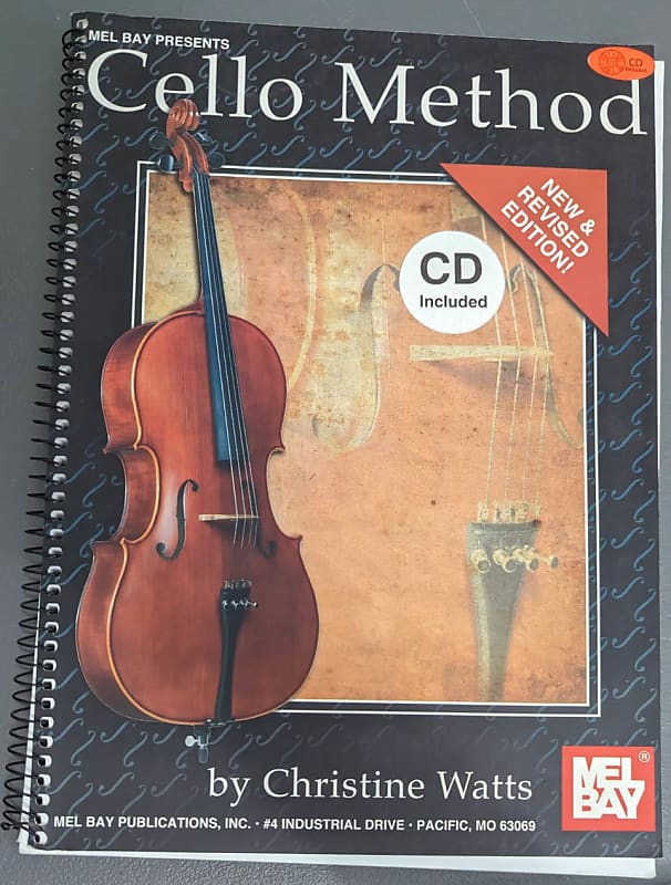 Cello Method by Christine Watts with CD Sheet Music Lesson | Reverb