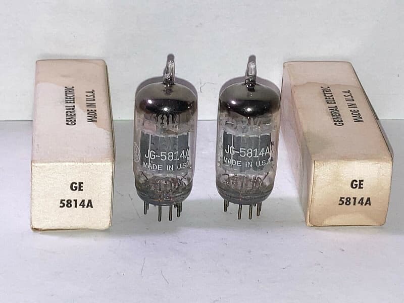 GE 5814A 12AU7 ECC82 Mil-Spec Tubes, Matched Pair, Tested, | Reverb