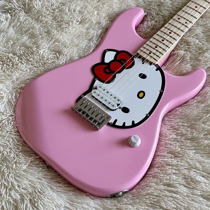 Squier Hello Kitty Reissue Stratocaster Electric Guitar | Reverb