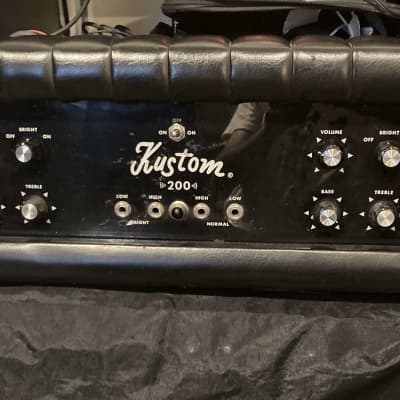 Kustom Guitar/Bass Amplifier 200 early 1970's - Black | Reverb