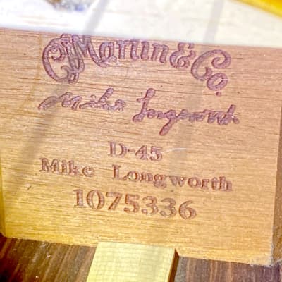 Martin D-45 "Mike Longworth" Commemorative Edition 2005 # 63 | Reverb