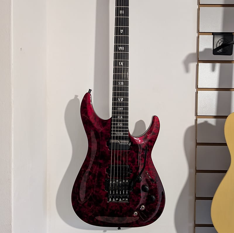 Schecter C-1 FR-S Apocalypse -Sustainiac & Upgraded Red | Reverb