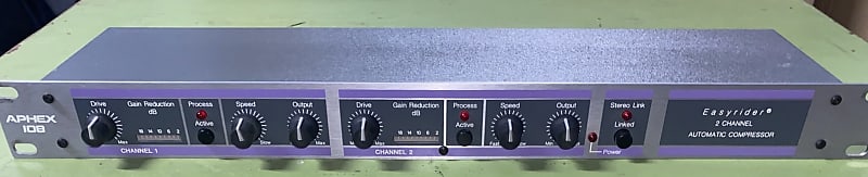 Aphex 108 Easyrider 2 channel Automatic Compressor Limiter | Reverb