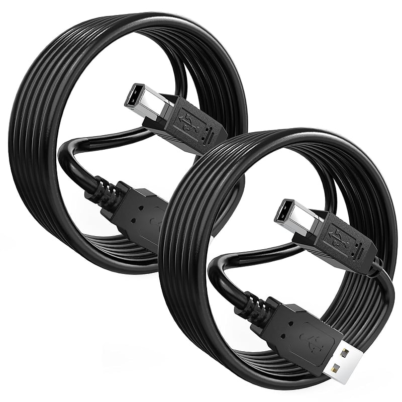 USB Midi Cable, 2-Pack 6-Feet Midi Cable USB 2.1 Type A to | Reverb