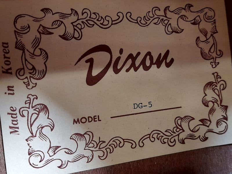 1990s Dixon Acoustic Guitar w Case-Model DG-5 | Reverb