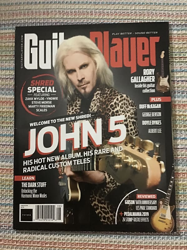 Guitar Player Magazine Back Issue August 2019 - John 5 | Reverb