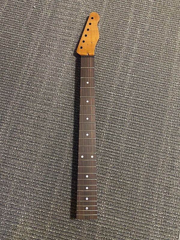 BGP Roasted Maple Telecaster Neck Soft “V” Tru Oil | Reverb