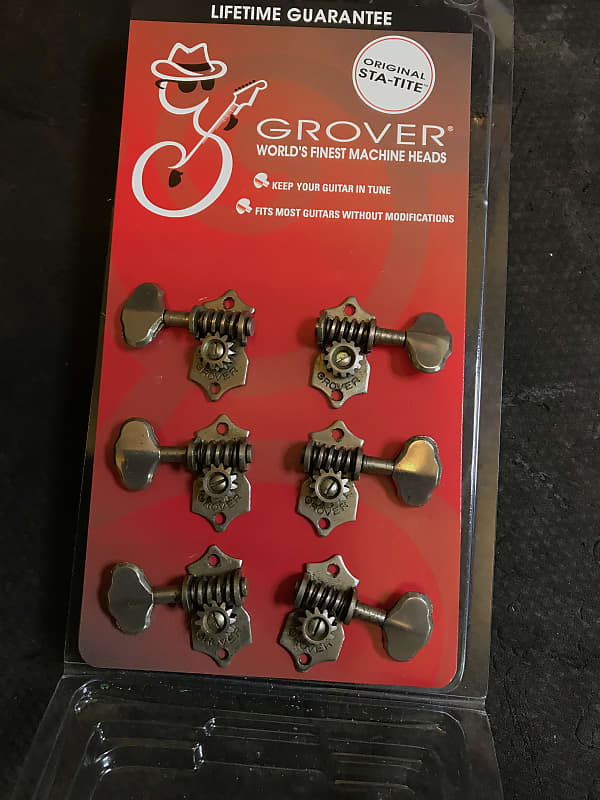 Grover Sta-Tite Vintage Tuners 1950’s - Nickel | Reverb