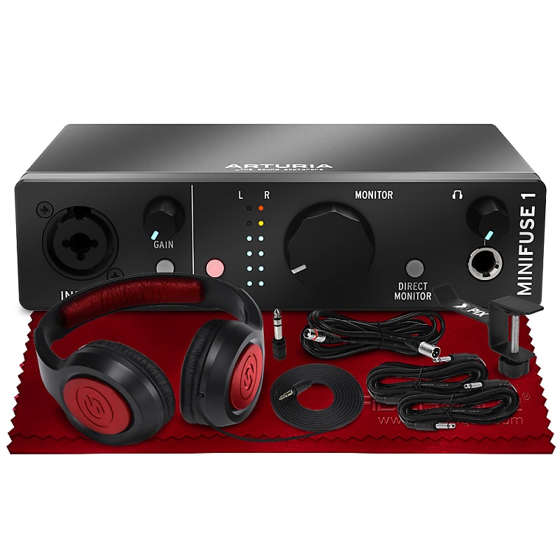 Arturia MiniFuse 1 Audio Portable Interface (Black) USB | Reverb