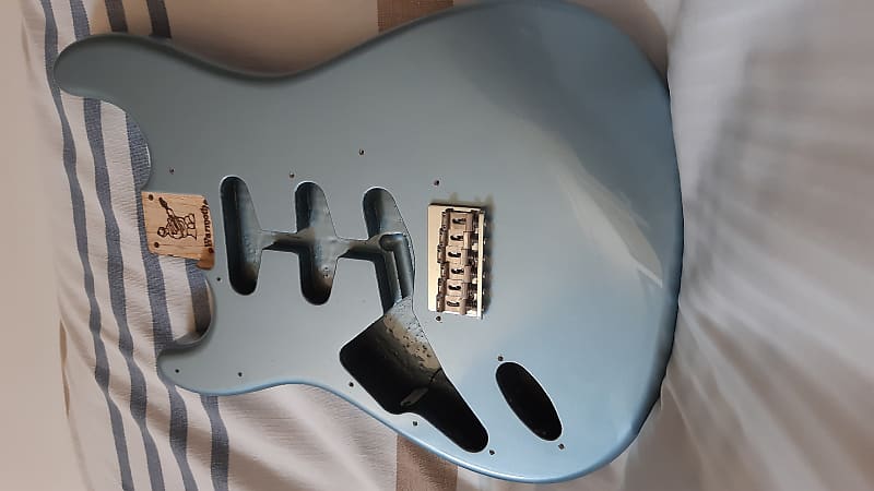 Warmoth Stratocaster Ice Blue Metallic | Reverb