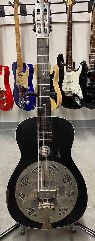 Unknown Cyclops Dobro Style Resonator 1930s - Black - | Reverb