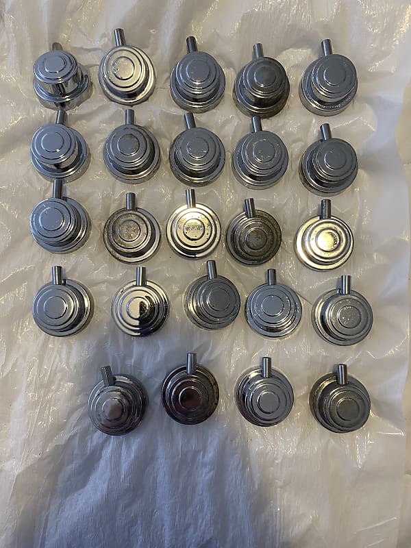 DW Collectors Tom drum lugs - 24 ! Chrome | Reverb