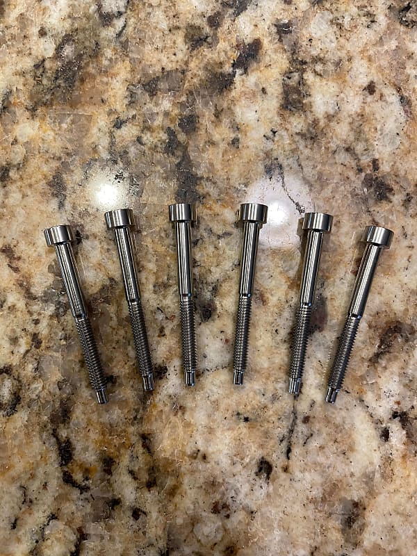FU-Tone Titanium String Lock Screw Set 2022 - Titanium | Reverb