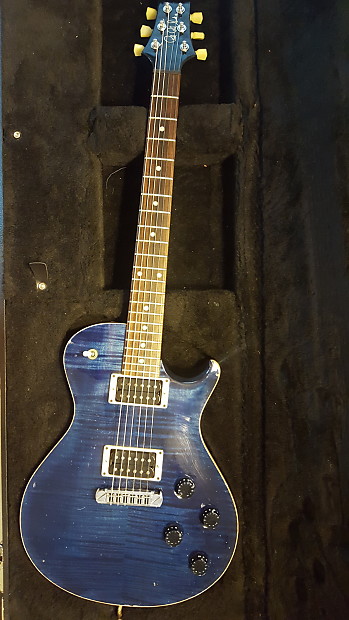 PRS SC 250 Flame Top 2002 Blue - Flyleaf Touring Guitar | Reverb