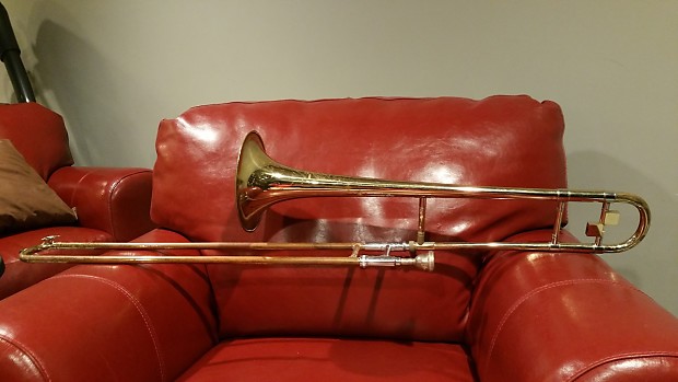 FRANK HOLTON COLLEGIATE TROMBONE WITH HARD CASE | Reverb