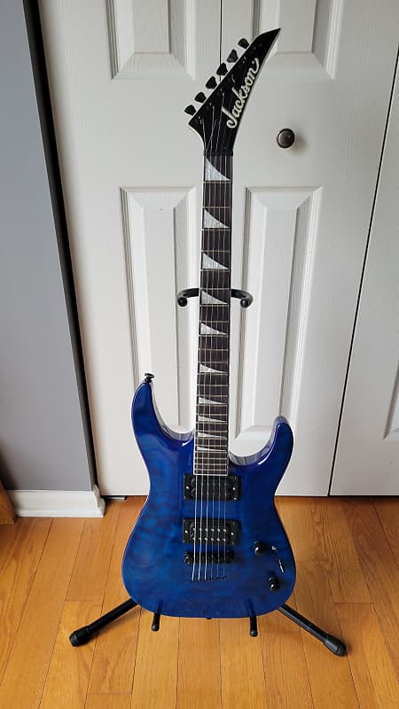 Jackson JS32TQ DKA Hardtail with Upgrades - Transparent Blue | Reverb