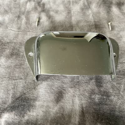 1975 Fender Precision Bass chrome cover and finger rest set! | Reverb