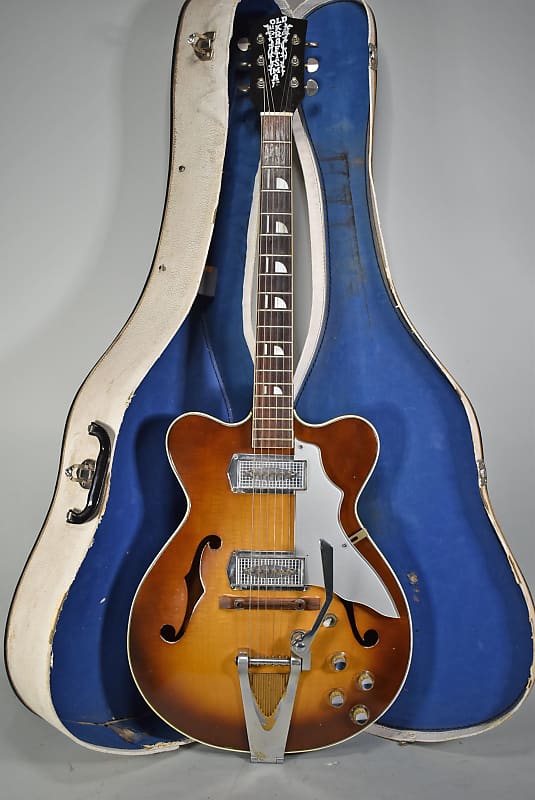 1960s Kay Old Kraftsman P-7 Jazz II Hollowbody Sunburst | Reverb
