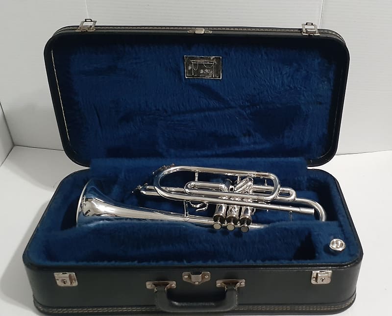 DEG Dynasty 3 valve G Bugle,7C Mouthpiece& Schilke hard case | Reverb