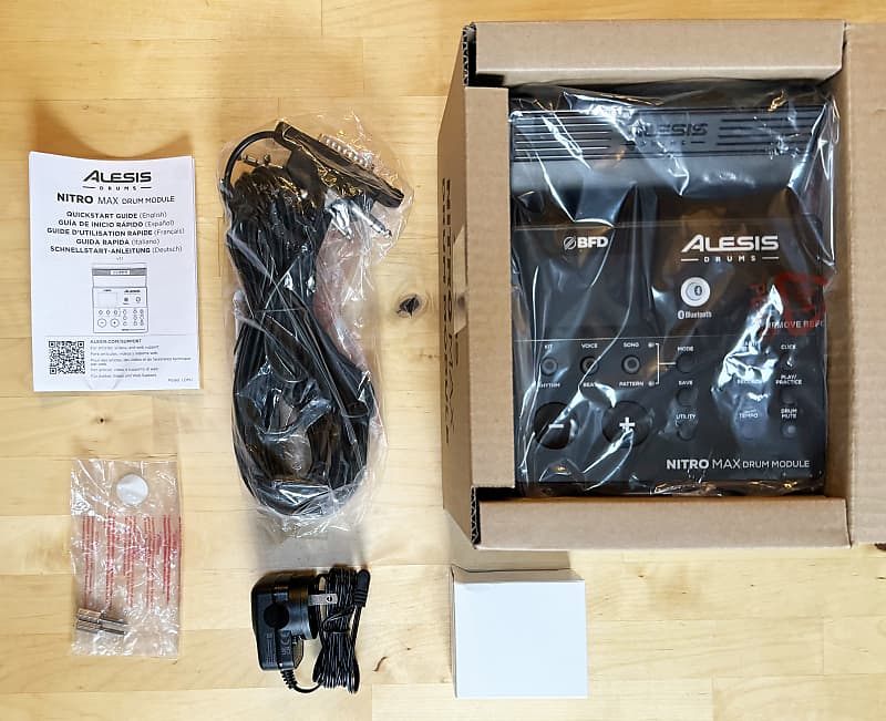 NEW Alesis NITRO MAX Drum Module w Cable Snake/Power Adapter | Reverb