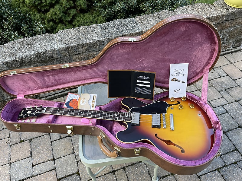 Gibson Custom Shop ES-335 TD Exc Condition 7.9lbs. Cert & | Reverb