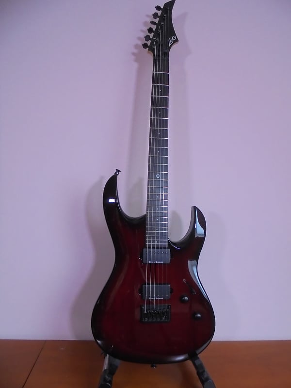 Lag Arkane 100 Gothic Red Shadow Duncan Humbucker | Reverb UK