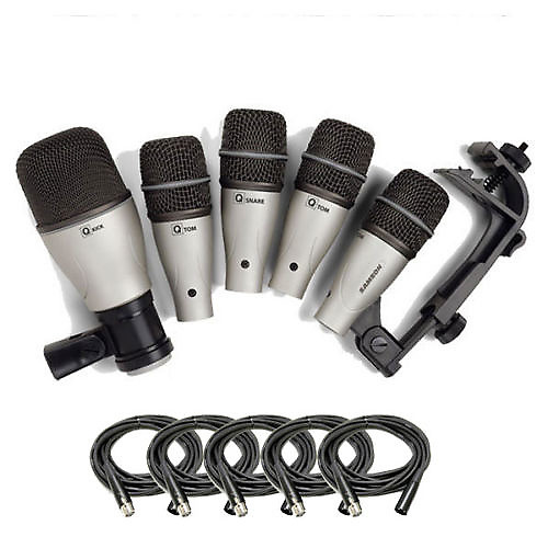Samson 5KIT 5 Piece Drum Microphone System with XLR Cables | Reverb