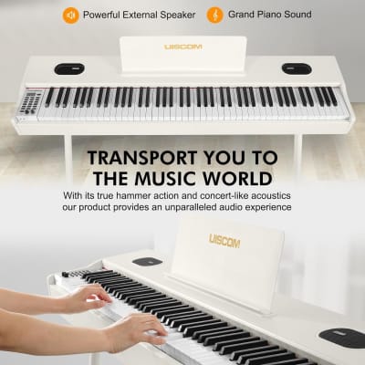 Piano Keyboard - 88 Key Weighted Digital Piano For Beginners | Reverb