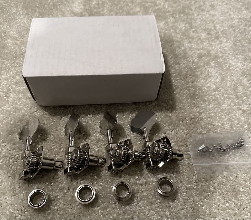 Hipshot HB7 Bass Tuners (Set of 4) 2023 - Nickel | Reverb