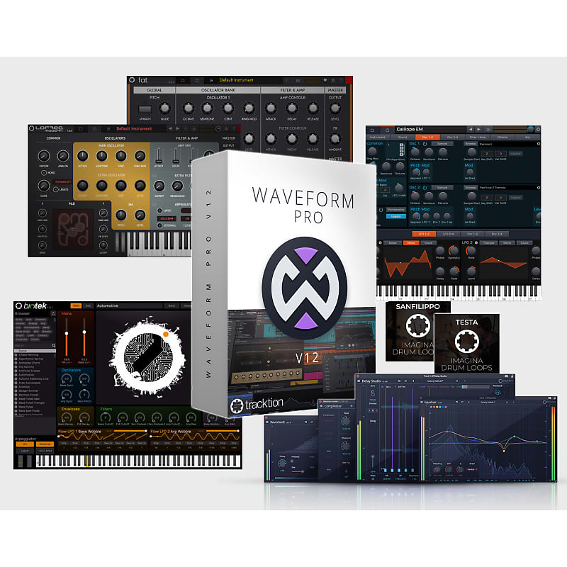 Tracktion Waveform Pro 12 - DAW Music Production Software | Reverb