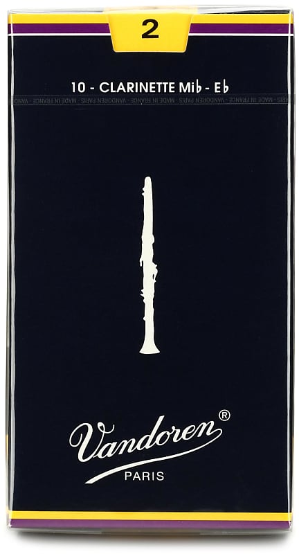 Vandoren CR112 Traditional Eb Clarinet Reed - 2.0 (10-pack) | Reverb