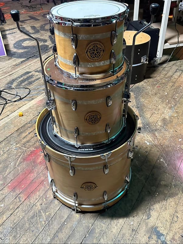 Monroe Custom Drums Three Piece 2024 - Natural/Inlay | Reverb